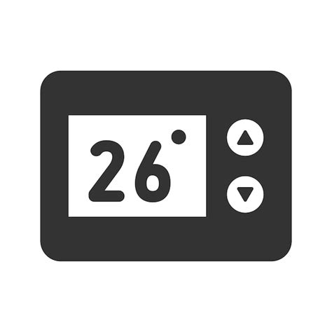 Premium Vector Thermostat Control Icon