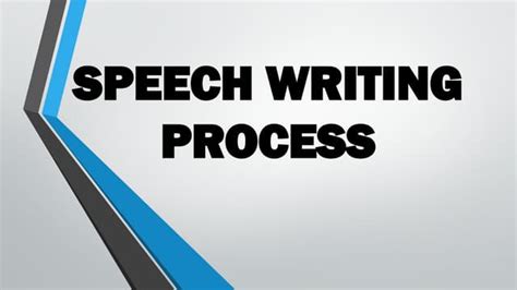 Speech Writing Process Pptx