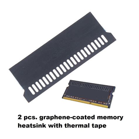 Graphene Coated Copper Memory RAM Heatsink Kit Copper Heat Sink For Cooling Notebook Laptop
