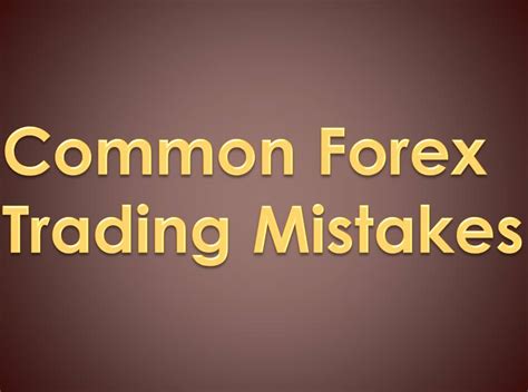 The Most Common Error Of All Forex Traders Forex Academy