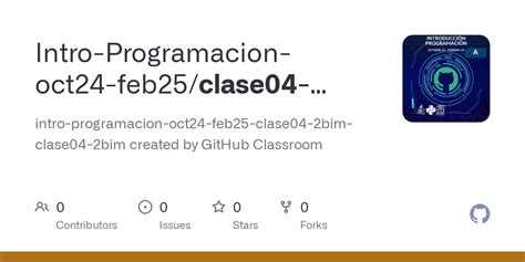 GitHub Intro Programacion Oct Feb Clase Bim Carloskes Intro Programacion Oct Feb
