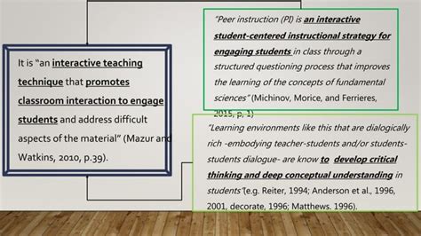 Peer Instruction Method Ppt