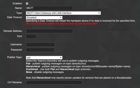 Hardware Mqtt Client Gateway With Lan Interface Does Not Support