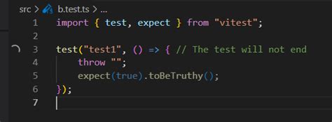 when the test throws an exception the icon keeps loading · issue 120