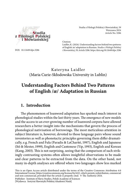 Pdf Understanding Factors Behind Two Patterns Of English æ