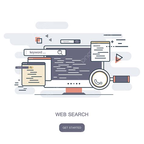 Search Concept Vector Hd PNG Images Web Search Concept Search Engine Marketing Concept Flat