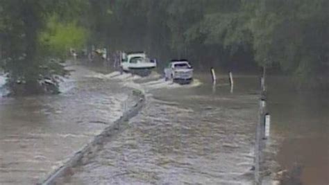 Motorists Pedestrians Busted Crossing Flooded Bridge Near Cairns Cairns Post