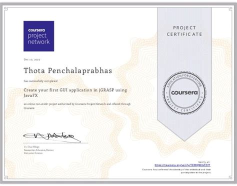 Penchala Prabhas On Linkedin Javafx Coursera Gui Project
