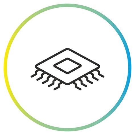 Premium Vector Semiconductor Chip Icon