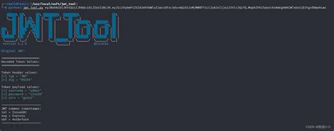 Json Web Token Jwt渗透与防御及ctf例题jwt Ctf Csdn博客