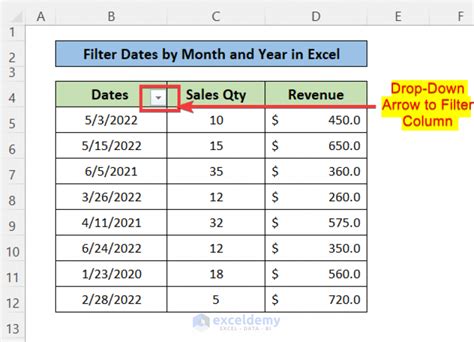 How To Filter Dates In Excel By Month And Year Printable Forms Free Online