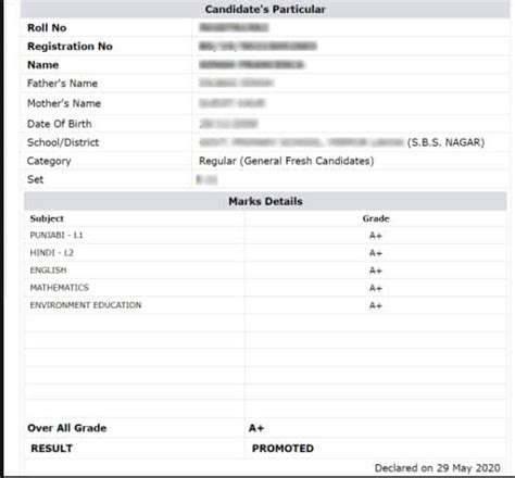 PSEB 5th Class Result 2022 Date Check Result At Pseb Ac In