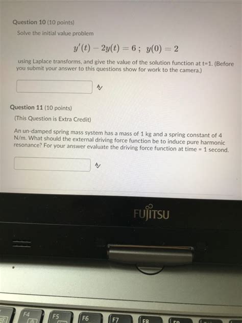 Solved Question 10 (10 points) Solve the initial value | Chegg.com