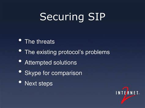 PPT SIP Security The Future Of VoIP PowerPoint Presentation ID