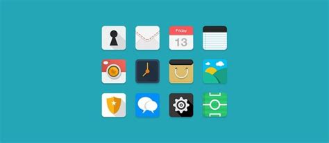 12 Flat Rounded Ios Icons Set 12 Flat Rounded Ios Icons Set