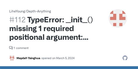 typeerror init missing 1 required positional argument config