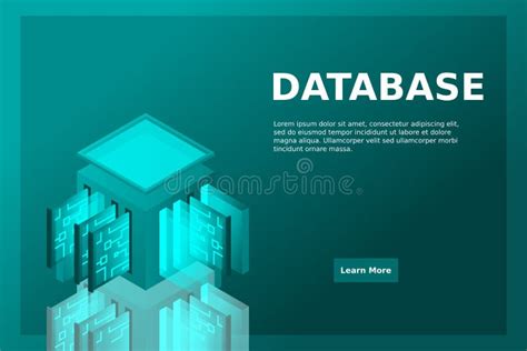 Data Center Isometric Icon Database And Cloud Data Storage Concept
