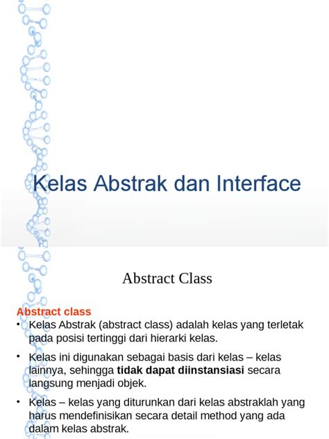 pemrograman java abstrak dan interface pdf komputer