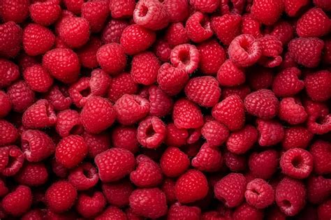 Premium Ai Image Raspberry Background
