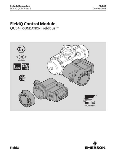 Installation Guide Emerson Qc54 Foundation Fieldbus En Obsolete 86652