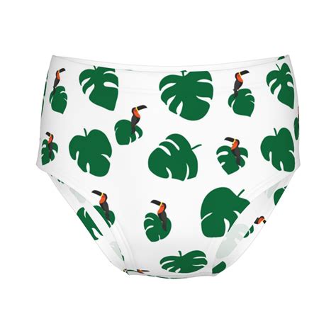 Teen Girls Underwear Cartoon Turtle Leaf Toucan Bird Soft Cotton