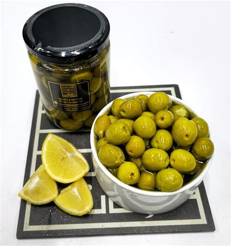Green Olives Stuffed Lemon Without Salt Dipped In Olive Oil Hab Al