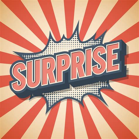 Retro poster, Surprise, Vector illustration 2785213 Vector Art at Vecteezy