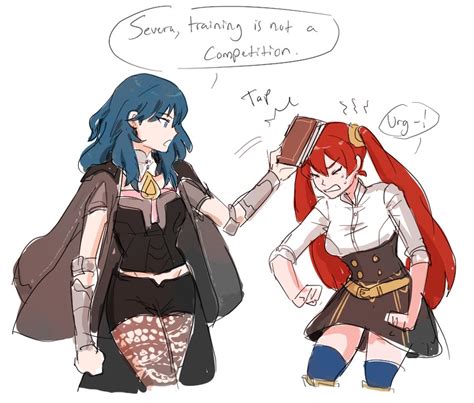 Byleth Byleth And Severa Fire Emblem And More Drawn By