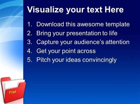 Computer Folder With Files Internet PowerPoint Templates And PowerPoint Themes