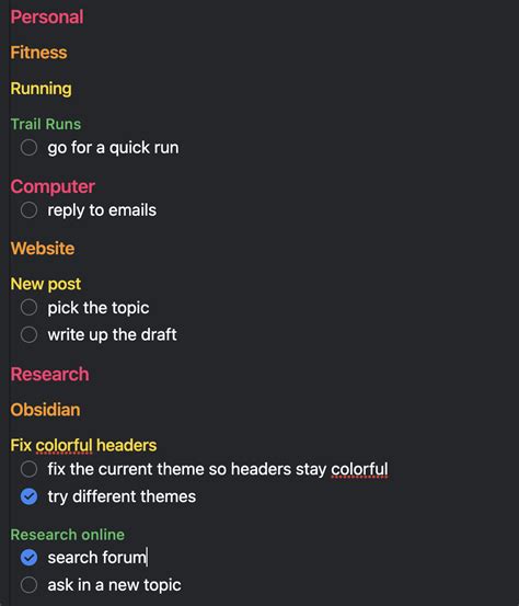 Keep Colorful Headings When Theyre Links Custom Css And Theme Design Obsidian Forum