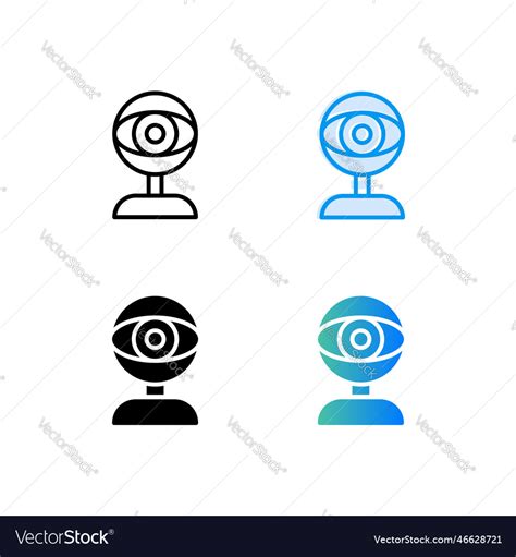 Digital Webcam Line Icon Linear Style Sign Vector Image
