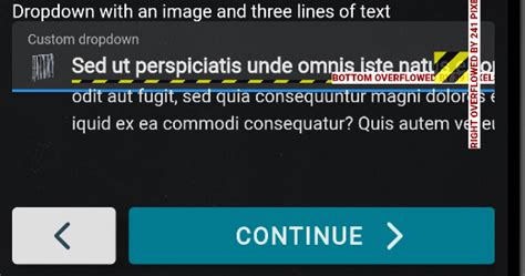 Flutter Dropdown With Three Lines Of Overflow Handled Text Stack