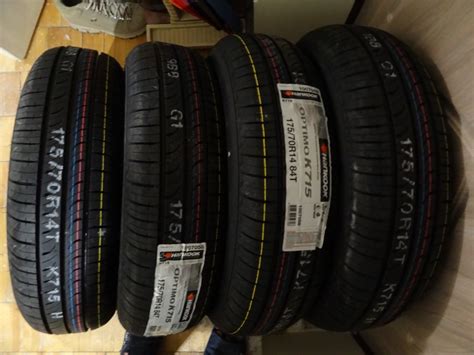 Новая обувка на лето. Hankook Optimo K715 175/70 R14 — Hyundai Getz, 1 ...