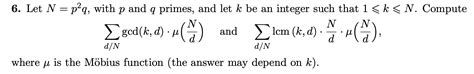 Solved Let N P Q With P And Q Primes And Let K Be An Chegg