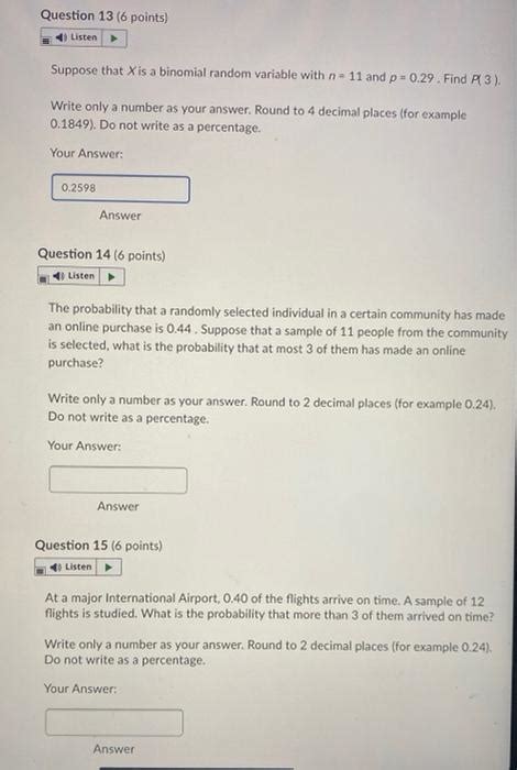 Solved Question 136 Points Listen Suppose That X Is A