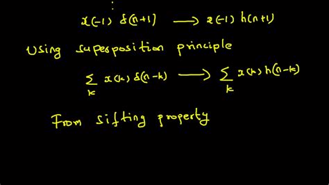 Derivation Of The Convolution Sum Youtube
