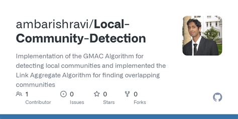 Github Ambarishravilocal Community Detection Implementation Of The Gmac Algorithm For