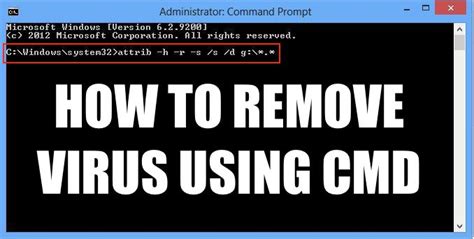 How To Remove Virus From USB Or Any Drive On Windows 10 Using CMD Cyber TechNick Tech