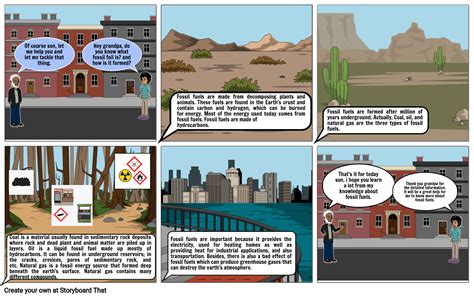 The Fossil Fuel And How It Formed Storyboard By Juggerdevil08