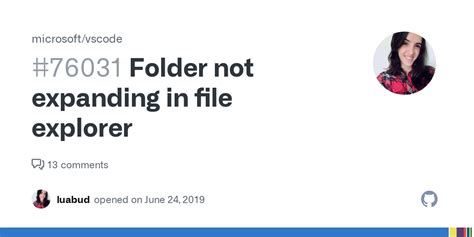 Folder Not Expanding In File Explorer Issue Microsoft Vscode