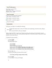 7 2 8 Enable OSPF Routing Docx Your Performance Your Score 4 Of 4 100 Pass Status Pass