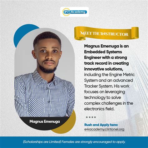 Membedded Techlab On Linkedin Magnus Emenuga Be Part Of The E4i