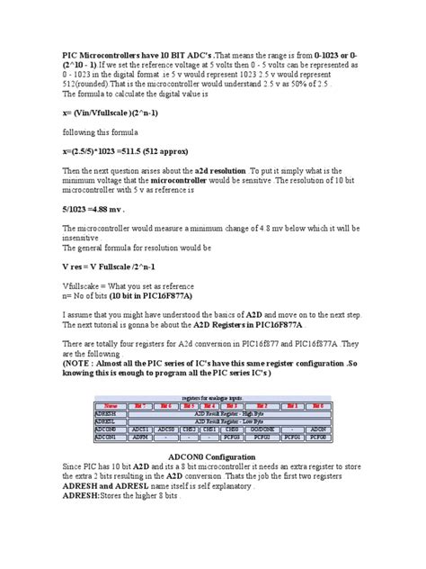 Configuring Analog To Digital Conversion And Reading Adc Values On A