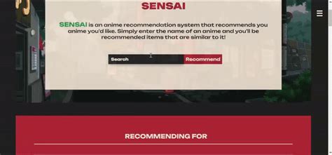 Github Jahnavishsensai Anime Recommender This Is An Anime Recommendation System Made Using