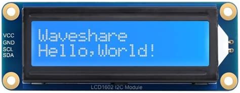 lcd1602 i2c module compatible with raspberry pi 3 3v 5v white color