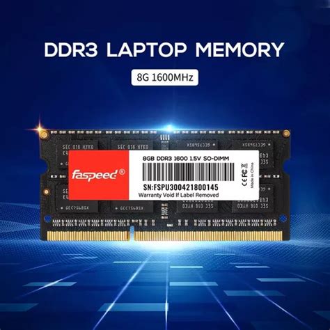 faspeed memoria ram de 8 gb ddr3 1600 1 5 v para ordena meses