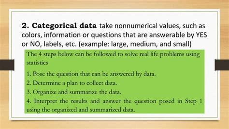 Statistical And Non Statistical Question Pptx Educational Assessment