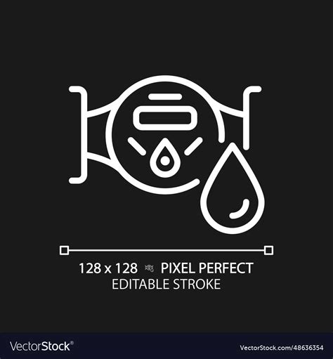 2d Customizable Thin Linear White Water Meter Icon