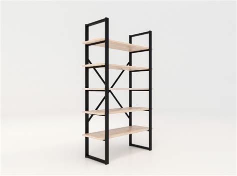 Купити Стелаж Лофт офісний вузький 180 80 35 см Полиці для книг та документів Стійки етажерки