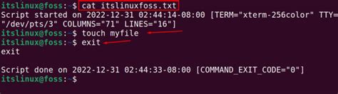 how to use script command in linux its linux foss